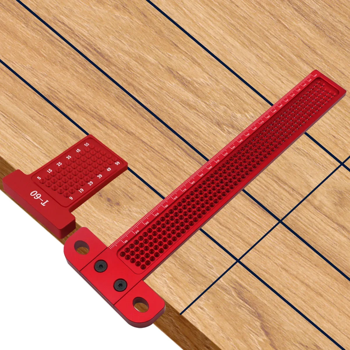 60-260mm-T-type-Ruler-Woodworking-Scribe-Hole-Scribing-Ruler-Aluminum ...