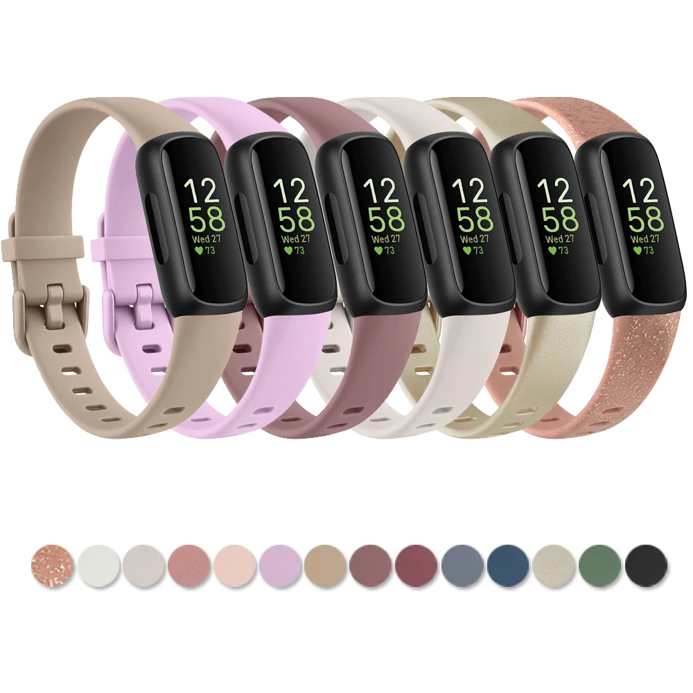 Soft-Silicone-Strap-For-Fitbit-inspire-3-Band-Adjustable-Watchband ...