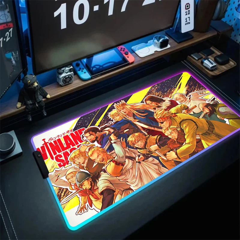 Large-Mouse-Pad-Vinland-saga-Gaming-Accessories-RGB-Mouse-Mat-PC-Laptop ...