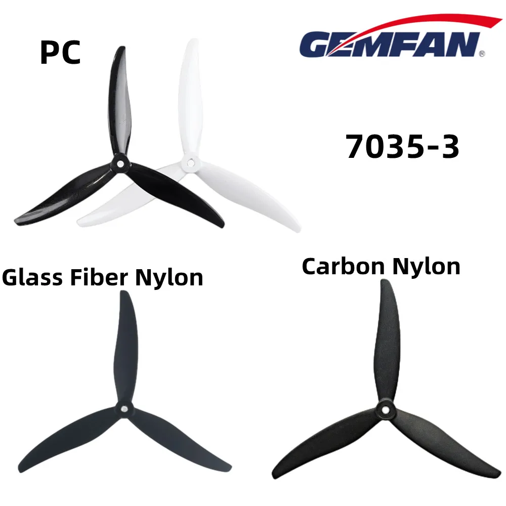 4PCS/Lot 2Pair Gemfan Cinelifter 7035 7x3.5x3 Tri-Blade 7inch 3 Blade ...