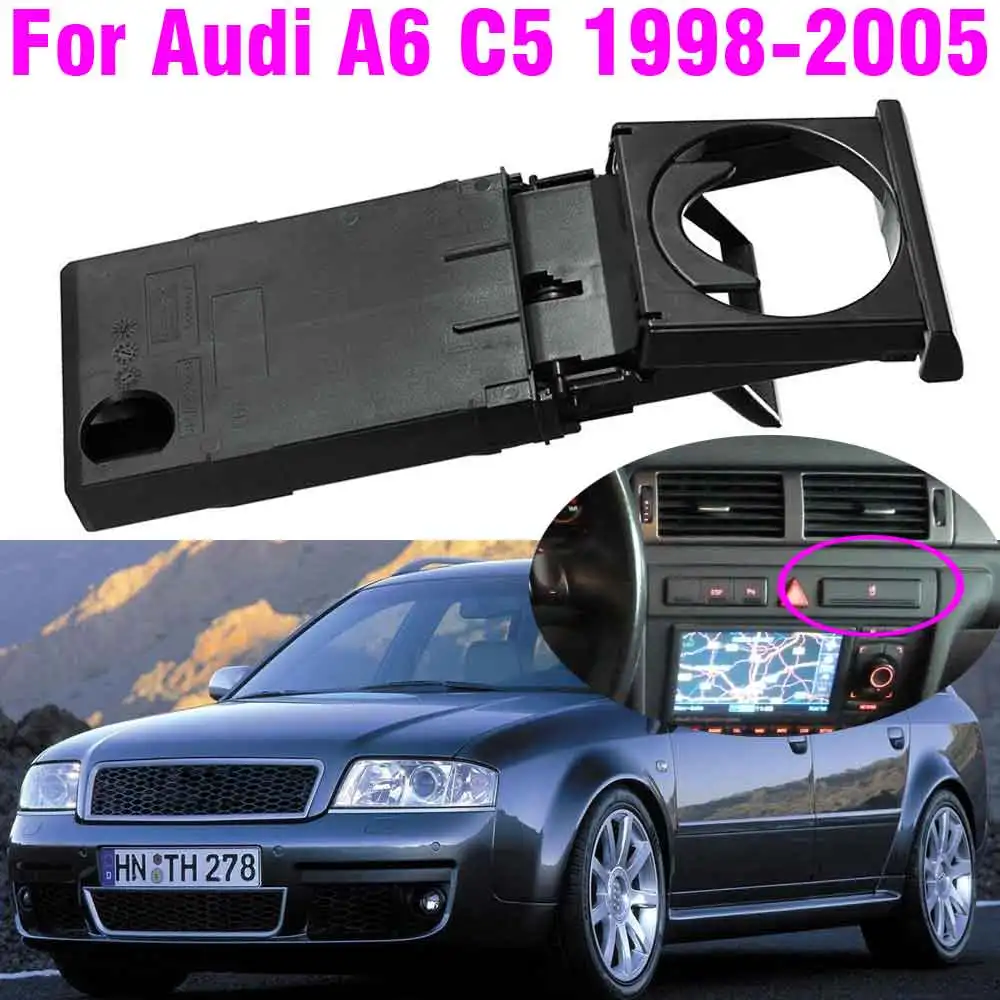 Car Accessories Stretch Fold Cup Holder For Audi A6 C5 1998 1999 2000 ...