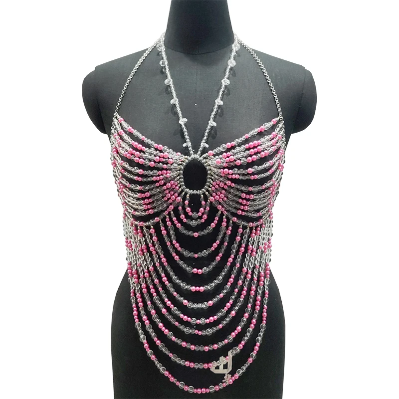 YOUR-BUMP-CURVE-Sexy-Women-Acrylic-Transparent-Pearl-Colorblock-Hollow ...