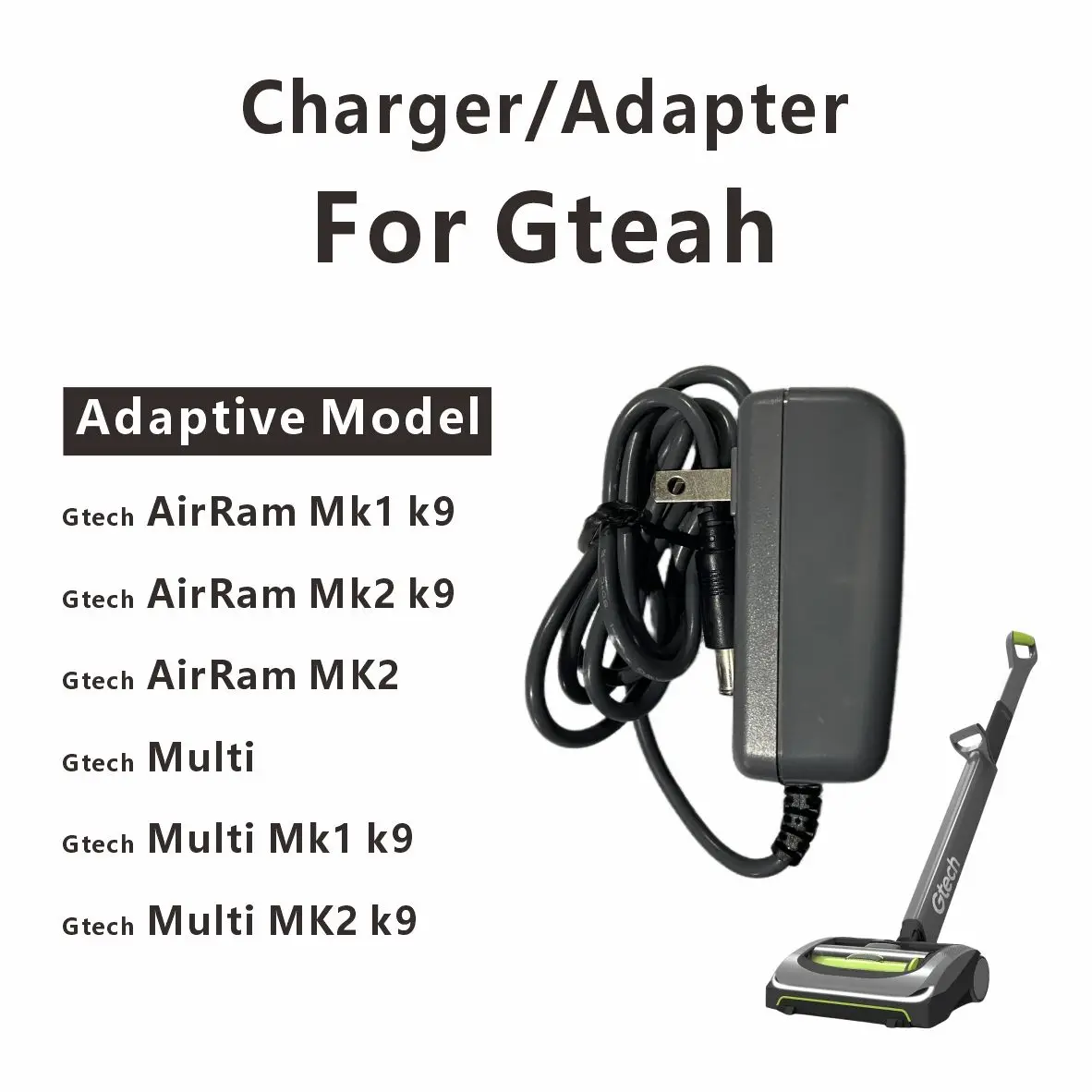 For Gtech AirRam K9 M1C2 Adapter AirRam M1C2 Charger Multi/Multi M1C2 ...