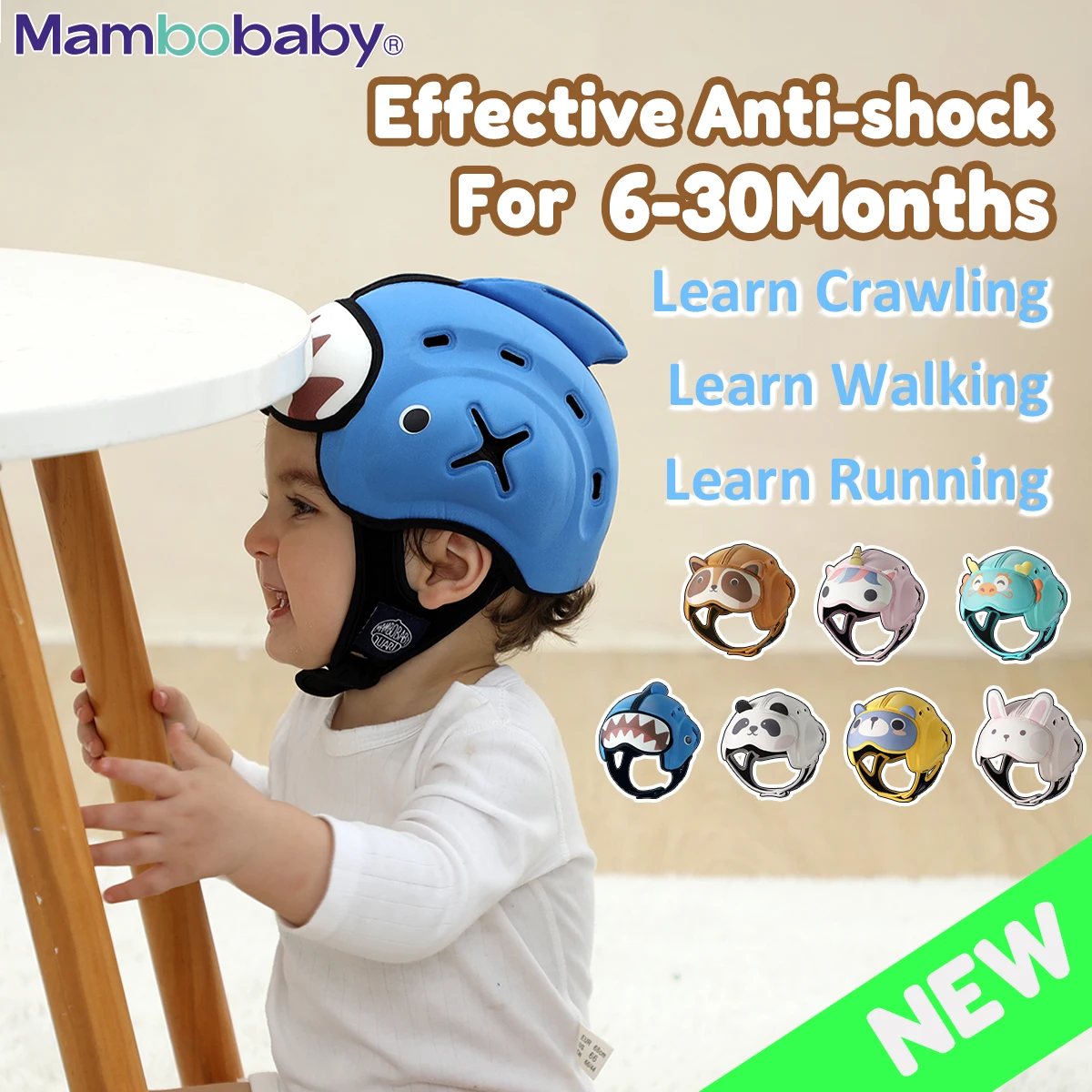 Mambobaby-seguro-anti-choque-capacete-do-beb-crian-a-protetor-de-cabe-a ...