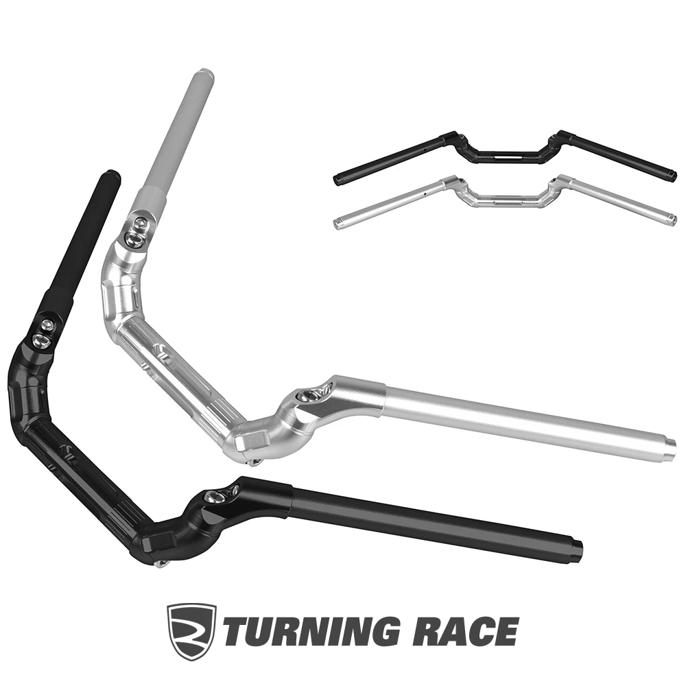 Motorcycle-Handlebars-Adjustable-CNC-Aluminum-Drag-Handle-Bar-Riser-For ...