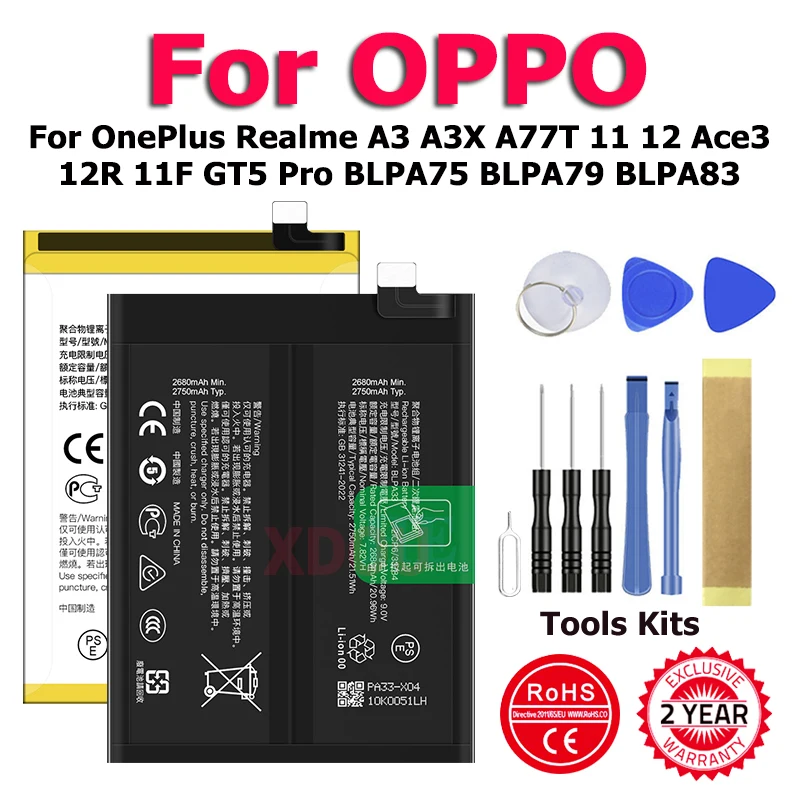 BLPA25 BLPA31 BLPA33 BLPA41 BLPA75 BLPA77 Battery For OnePlus Realme A3 ...