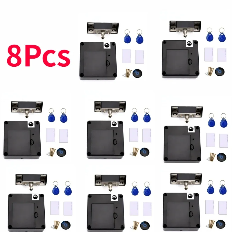 8-1Pcs-Smart-Drawer-Electronic-Door-Lock-Hidden-DIY-Wooden-Cabinet-Door ...