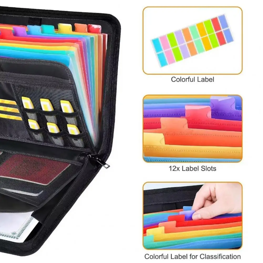 Fireproof-Accordion-Document-Organizer-Card-Pocket-Organizer-Fireproof ...