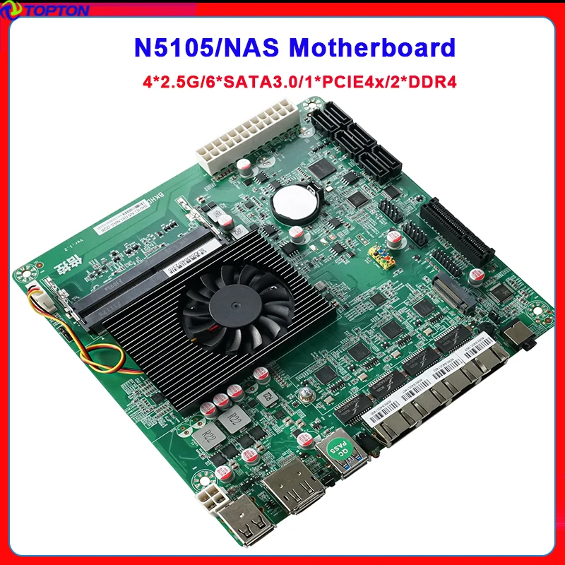 4-2-5G-Nics-Lans-Soft-Router-NAS-Motherboard-Intel-Celeron-N5105-JASPER ...
