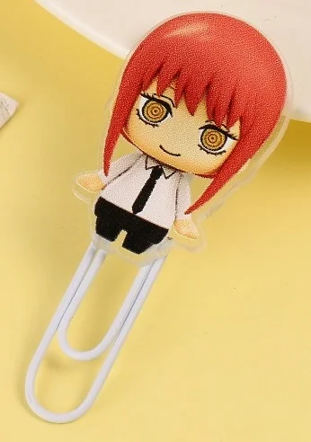 Láncfűrész Ember Kawaii Anime Iskola Irodai Ellátás Papír Klip ...