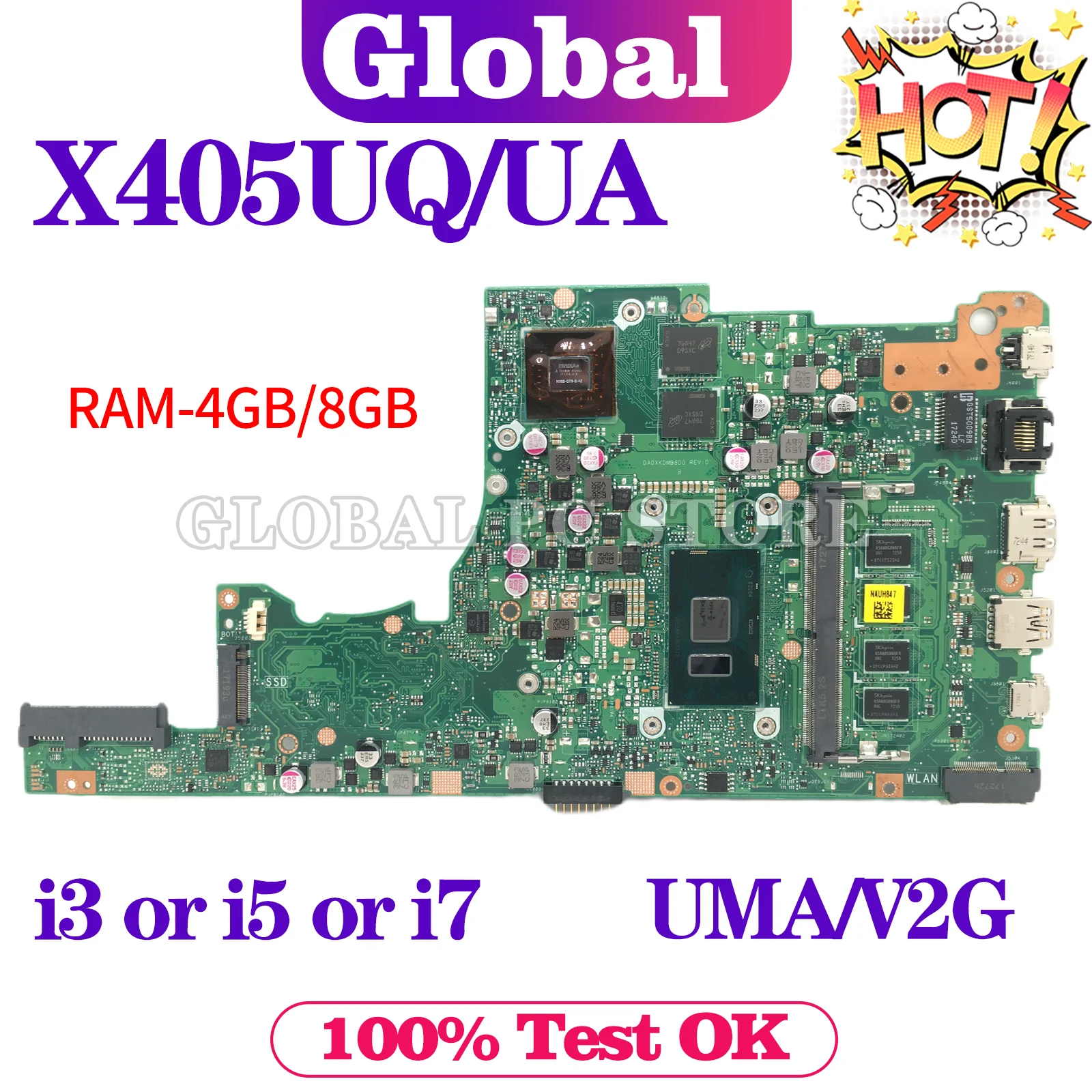 X405UQ-Mainboard-For-ASUS-S4000U-S4100U-X405UA-X405URP-X405UR-X405UB ...