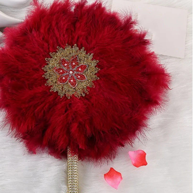 1-PCS-African-Feather-Hand-Fan-Handheld-African-Bridal-Fans-For-Wedding ...