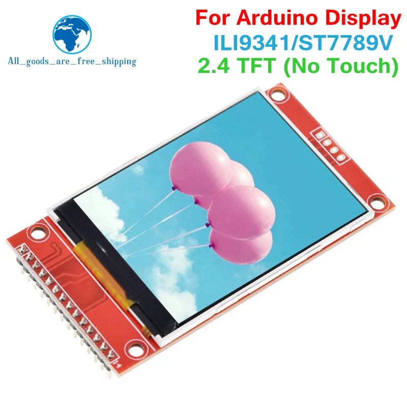 2.4" 2.4 Inch 240x320 Spi Tft Lcd Serial Port Module 5v/3.3v Pcb Adapter Micro Sd Card Ili9341 ...