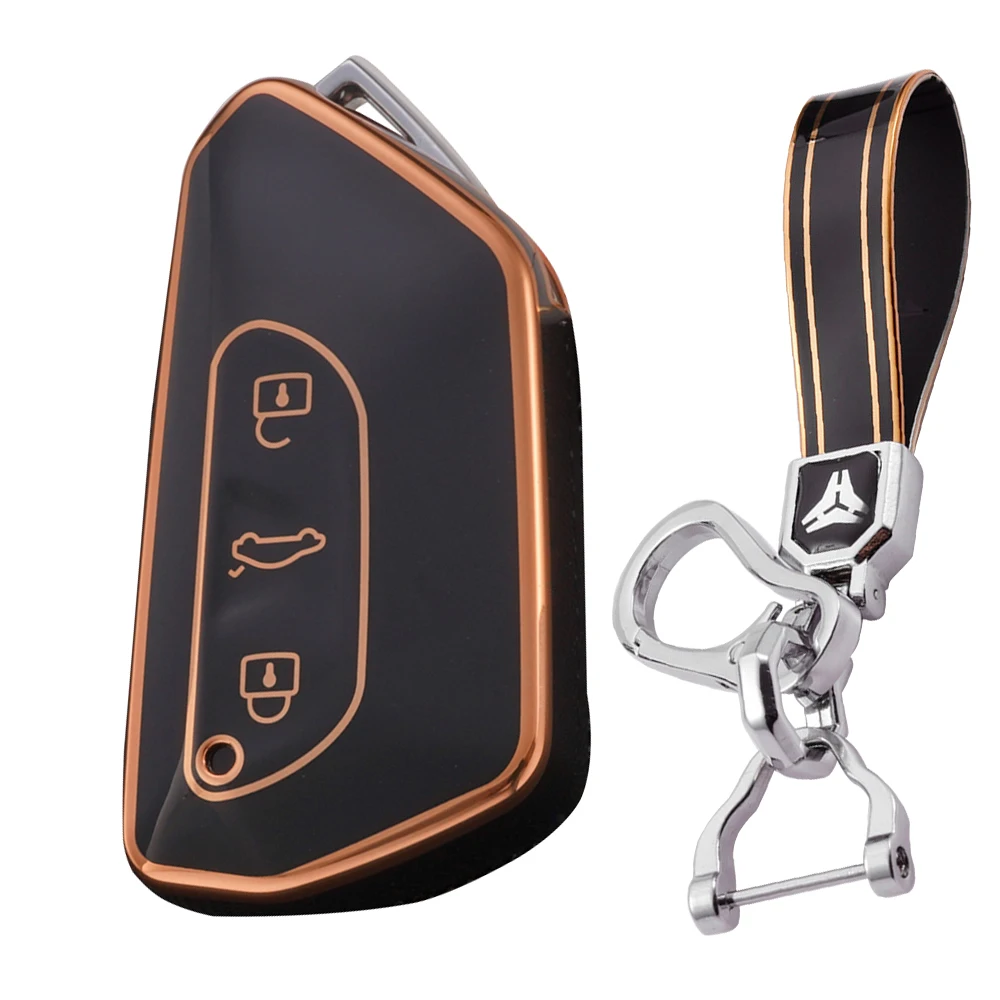TPU-Car-Key-Cover-Case-For-Volkswagen-Golf-8-GTE-GTI-ID-3-for-Skoda ...