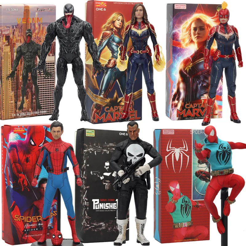 1-6-Team-of-Prototyping-Avengers-Action-Figures-Spider-Man-Captain ...