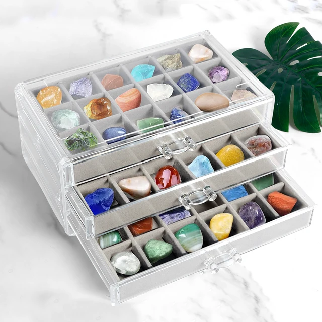 Rock Collection Display Case Endless Energy Crystals – The Barlow