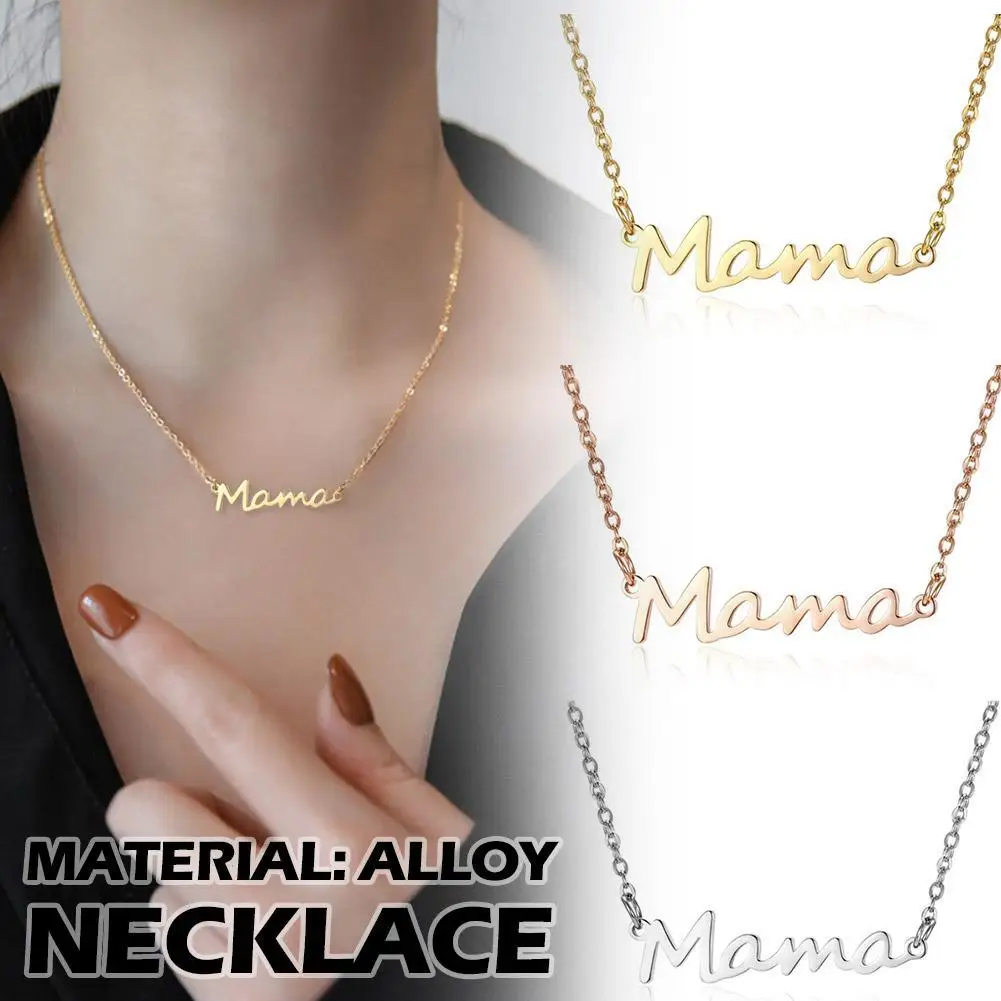 MAMA Pendant Necklace Mother's Day Pendant Necklace For Women 3 Colors ...