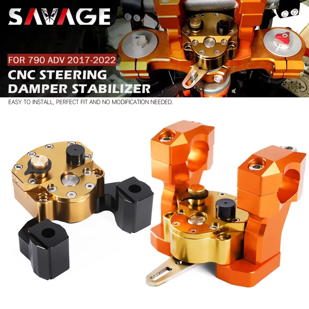 For-790-890-Adventure-R-2017-2024-Steering-Damper-Stabilizer-Motorcycle ...