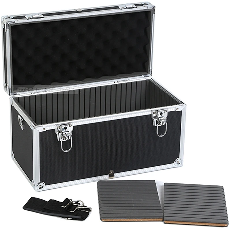 Portable Aluminum Alloy Tool Box Hardware Tool Hard Storage Case Camera ...