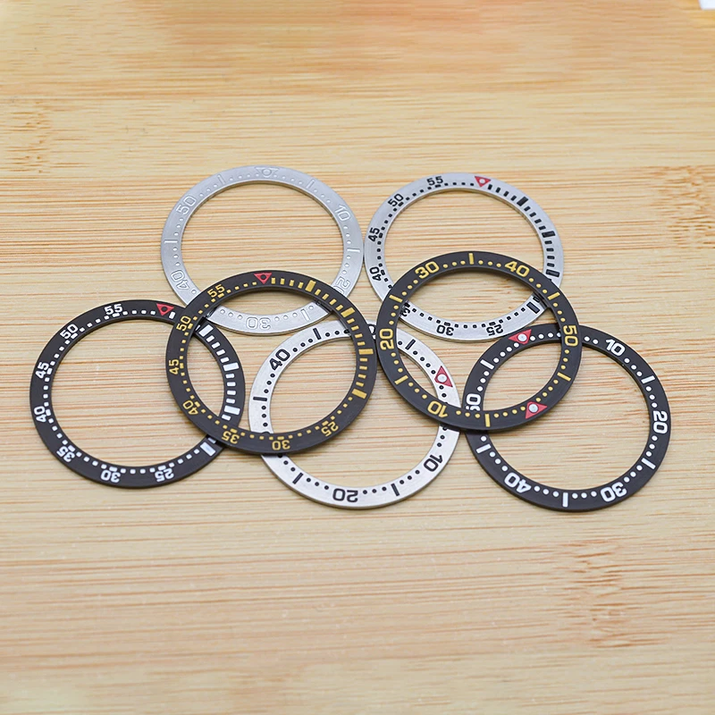 Mod 38mm*30.5mm Ceramic Steel Watch Bezel Insert Ring Fits Seiko SPB185 ...