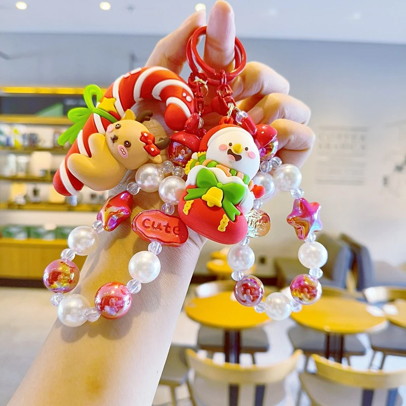 Christmas-Keychain-Doll-Pendant-Santa-Claus-Phone-Chain-Diy-Handmade ...