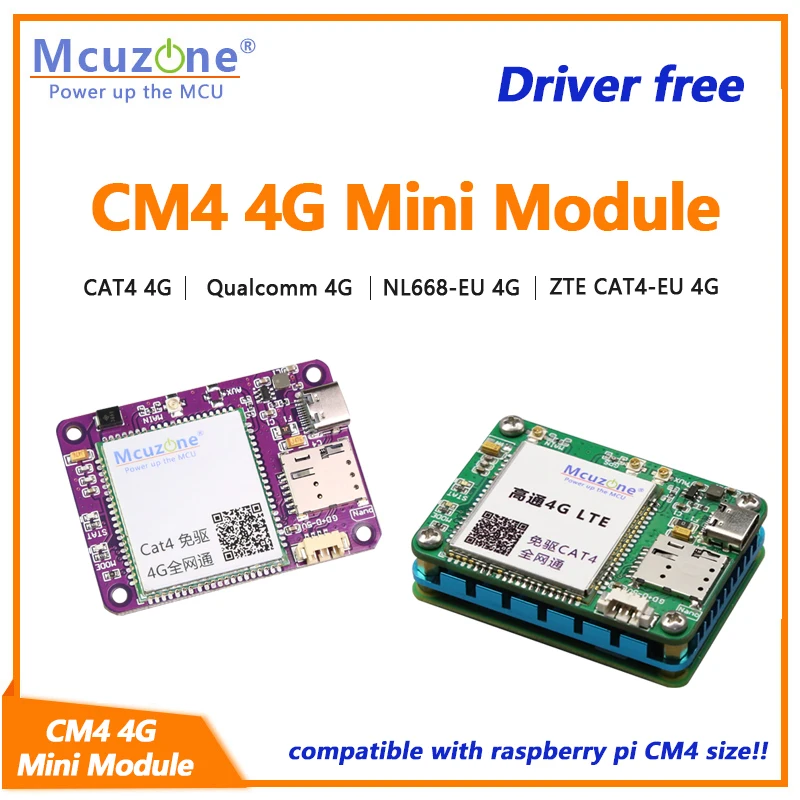 Cm4 4g Mini Module Cat4 Driver Free, Plug&play,4g Lte Module For Cm4 ...