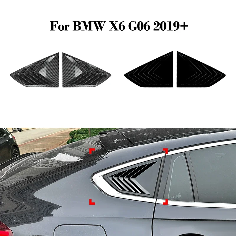 Rear Window Louver for BMW X6 G06 2019+ Triangular Shutter Exterior ...