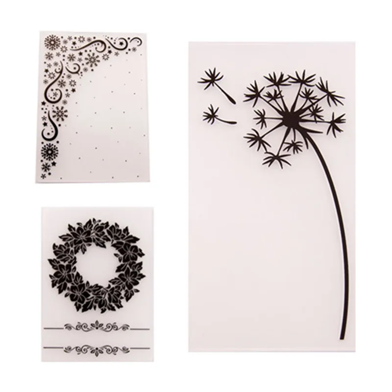 6-Dandelion-Flower-Embossed-Folder-Steam-Punk-DIY-Season-Scrapbooking ...