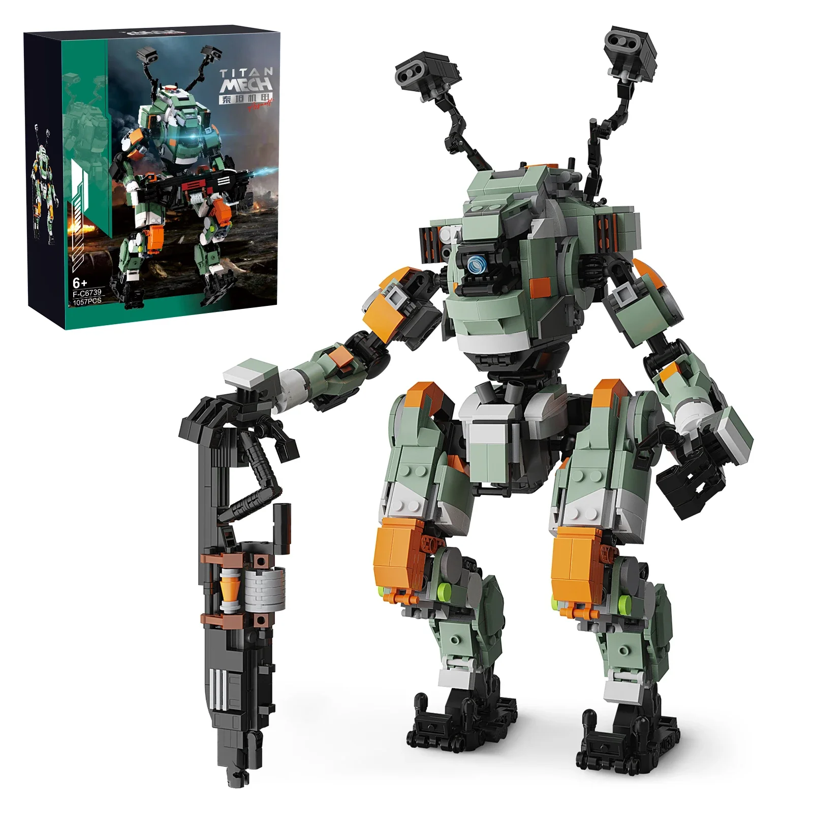 Moc-Titanfall-Class-Mecha-Building-Blocks-Set-Vanguard-Model-Mech ...