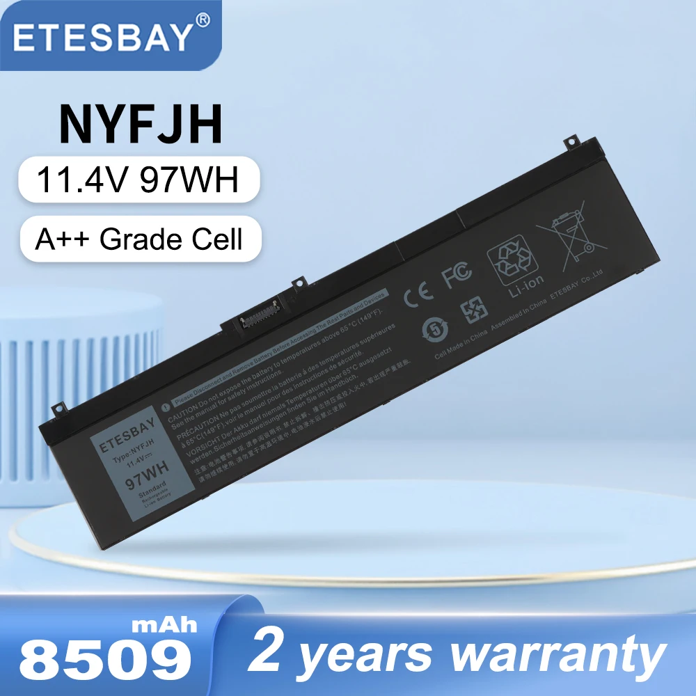 ETESBAY-NYFJH-Laptop-Battery-For-Dell-Precision-7530-7730-7540-7740 ...