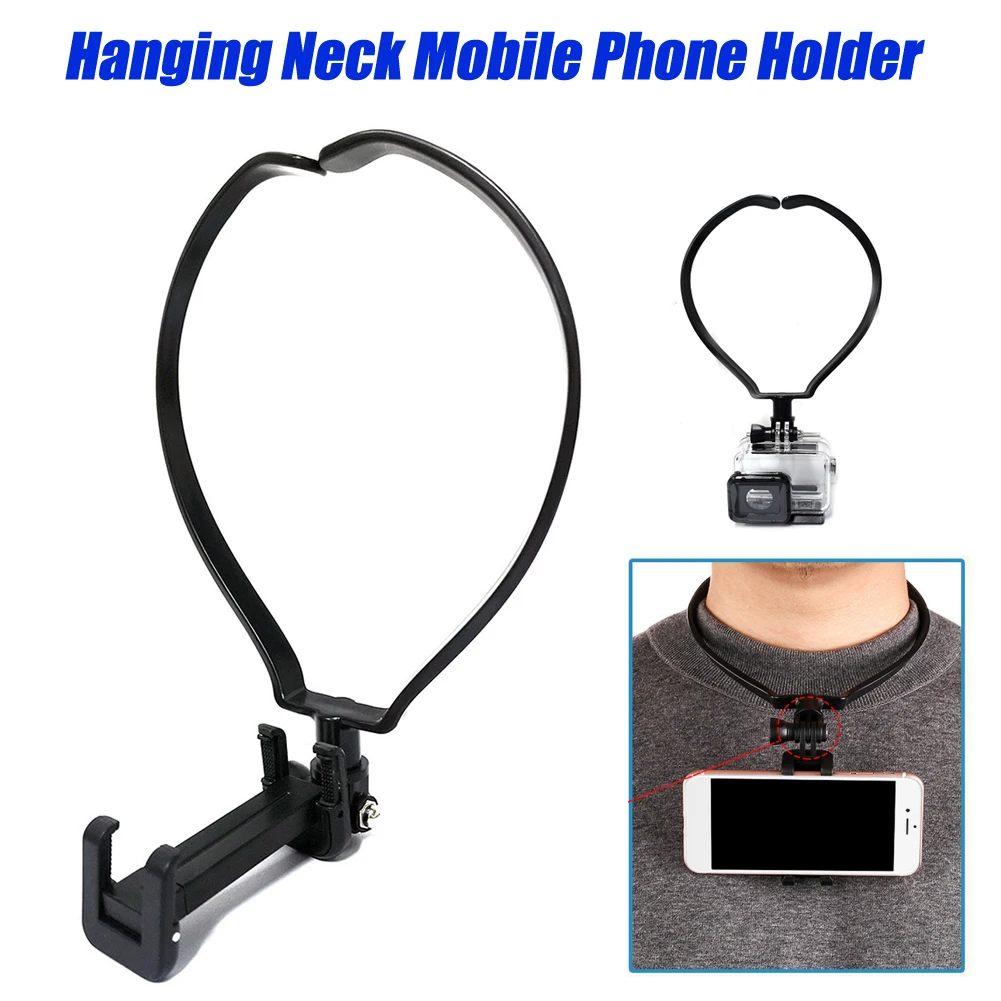 Neck-Collar-Hanging-Mobile-Phone-Bracket-Hang-On-Neck-Action-Camera ...