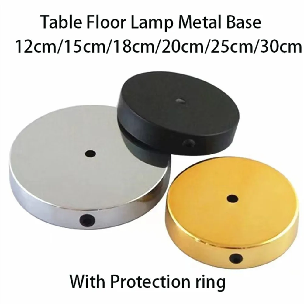 120mm-300mm-table-floor-lamp-metal-base-with-10mm-central-hole-and-side ...