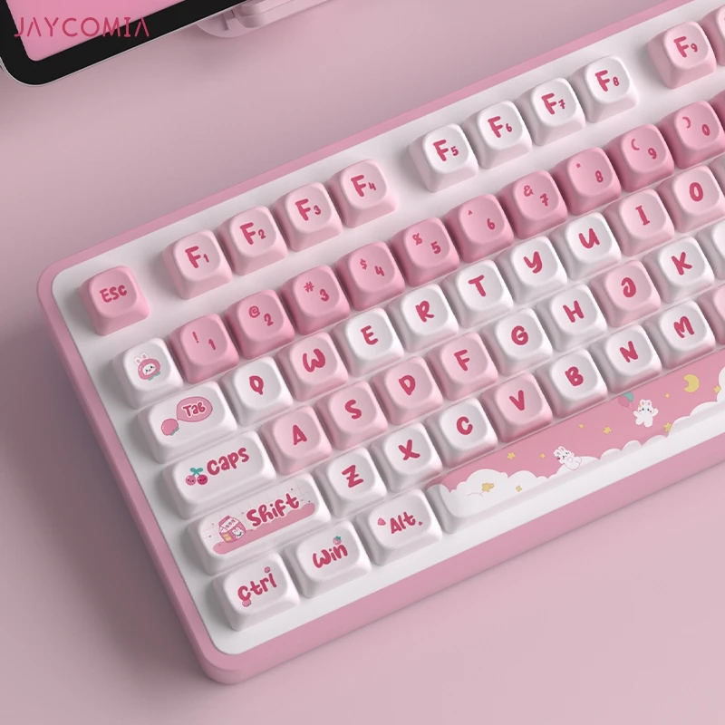 MOA-Cute-Keycaps-PBT-Dye-Sub-Keycap-Snack-Rabbit-For-Cherry-Mx-Switch ...