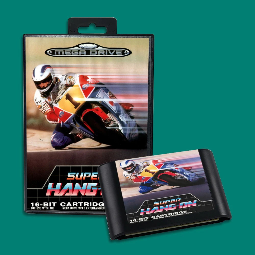 Game-Cartridge-Box-para-Sega-Hang-On-EUR-Lable-Super-Genesis-Mega ...