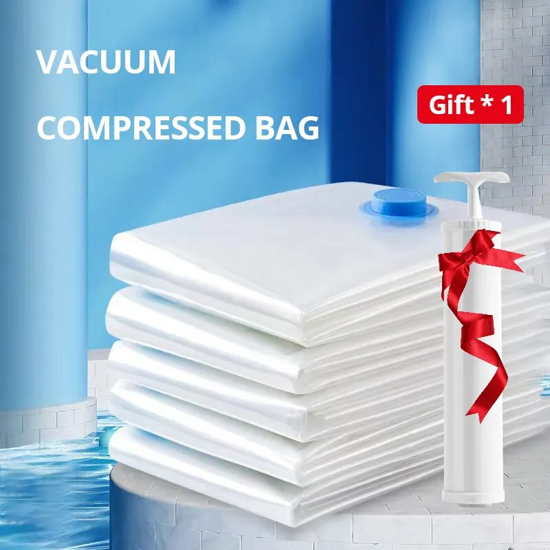 1Set-Vacuum-Compression-Bag-With-Hand-Pump-For-Clothing-Sorting-Bedding ...