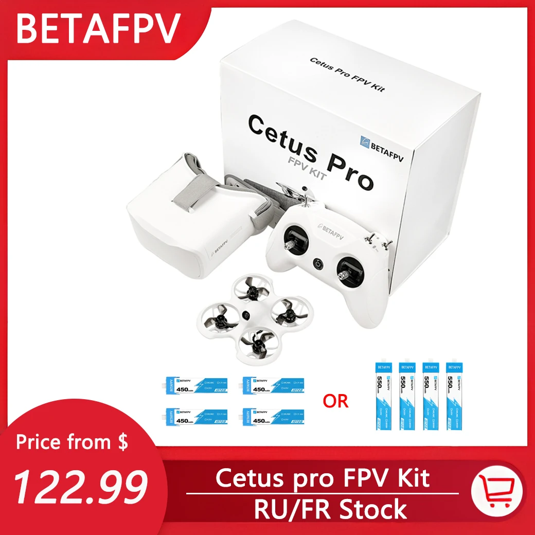 BETAFPV-Cetus-Pro-FPV-Kit-VR02-Goggles-Literadio2-SE-Transmitter-BT2-0 ...