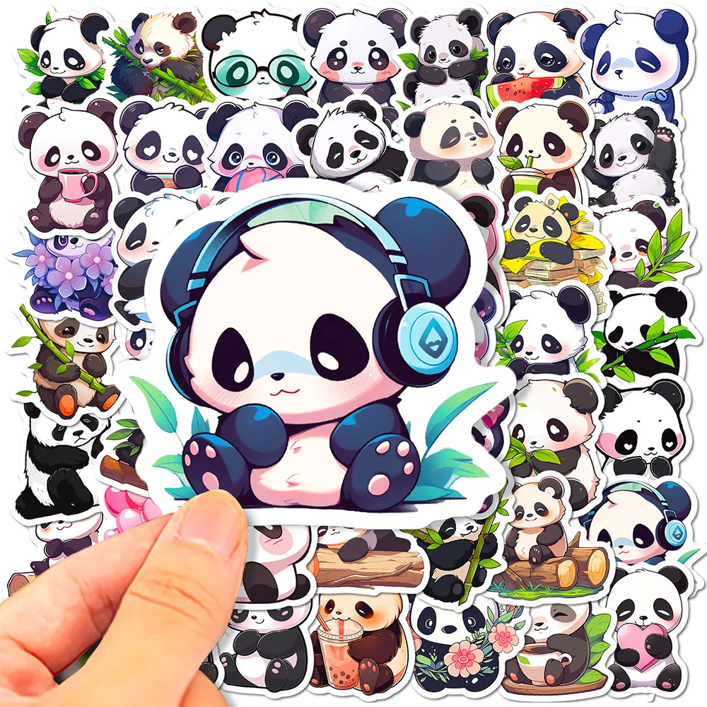 10-50Pcs-Cartoon-Cute-Kawaii-Panda-Varied-Stickers-Pack-for-Kids-Travel ...