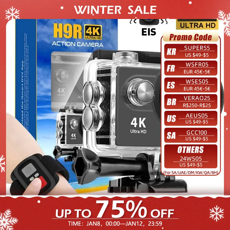 AXNEN-H9R-Action-Camera-4K-30fps-EIS-1080P60fps-WiFi-2Inch-Screen ...