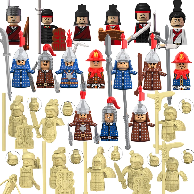 Ancient-Chinese-Soldier-Figures-Building-Blocks-Ming-Qing-Dynasty ...