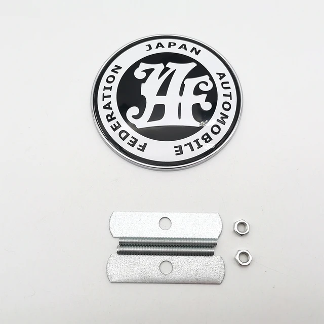 Red Car & Truck Emblems JAF Logo Badge - Japanese JDM Car Grille Emblem ...
