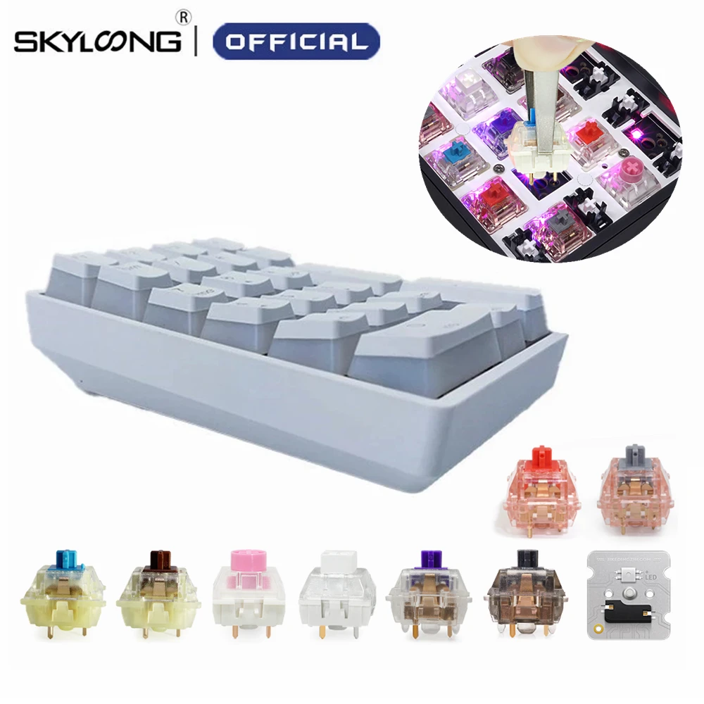 Skyloong Sk21 Gk21 Mini Mechanical Keyboard 21 Key Portable Numeric ...