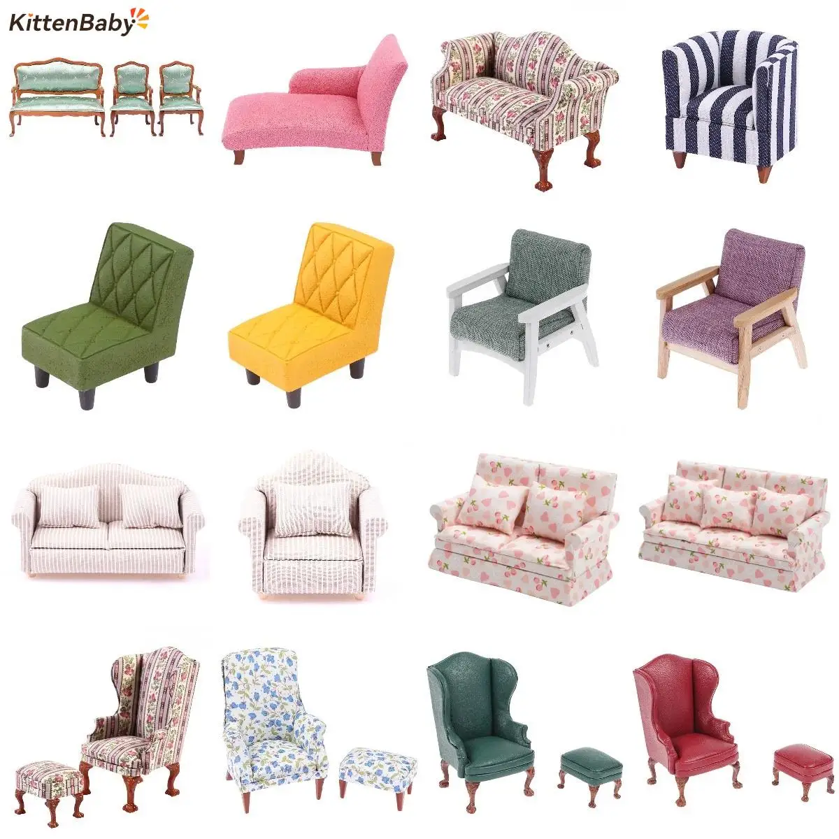 1-12-Miniature-Soft-Sofa-Set-For-Dolls-Mini-Furniture-Toys-Dollhouse ...