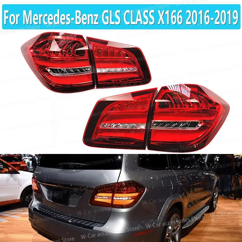 LED Rear Tail Light For Mercedes-Benz GLS CLASS X166 2016-2019 Brake ...