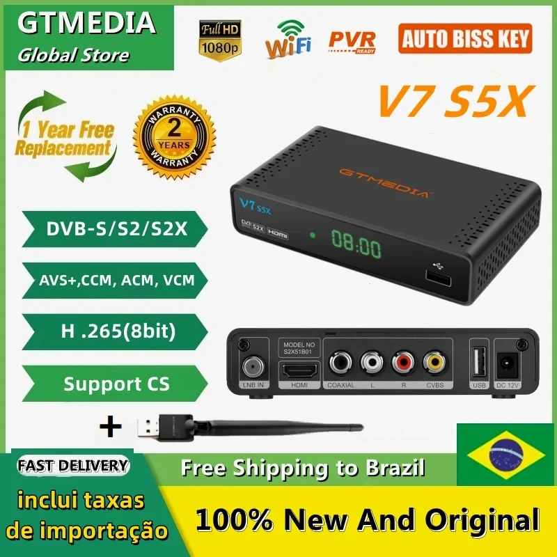 GTMEDIA-V7S5X-ECAM-Satellite-Receiver-DVB-S-S2-S2X-H-265-8bit-Digital ...