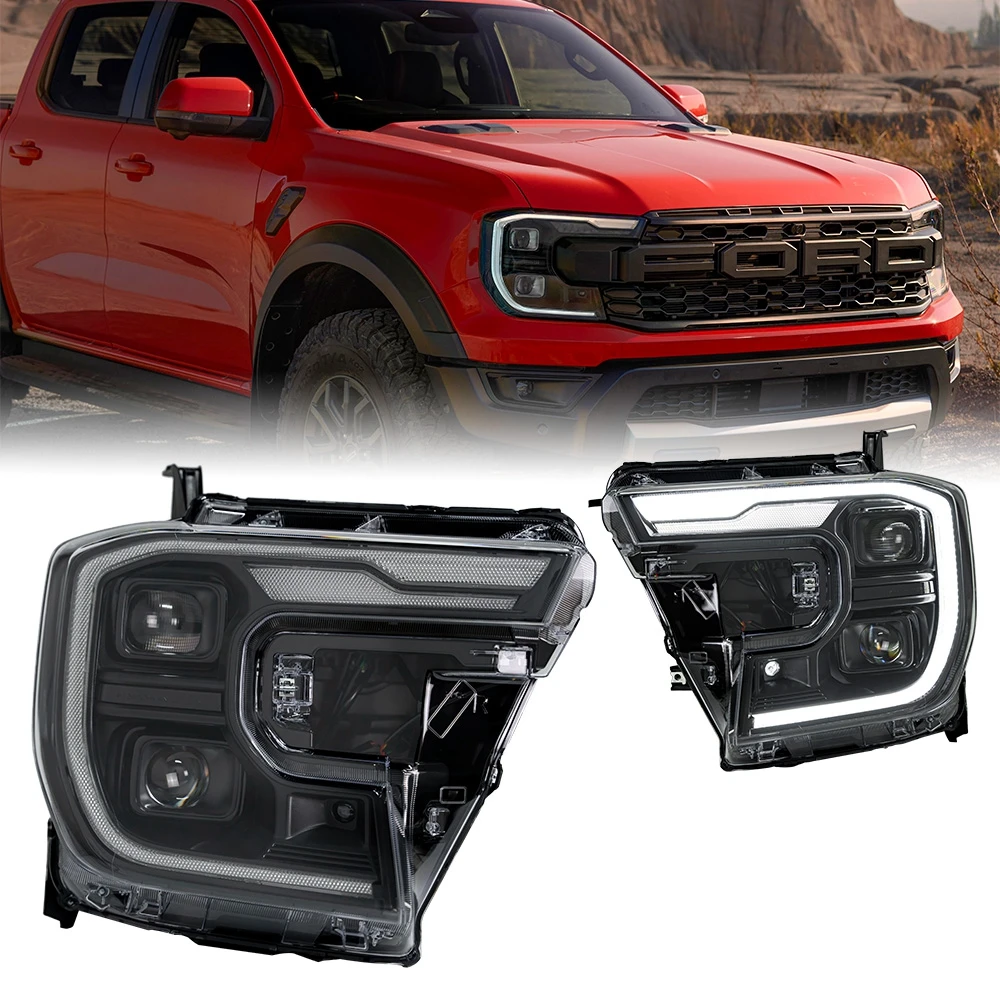 Car-For-Ford-Ranger-Raptor-2022-Headlights-DRL-Hella-LED-Bi-Xenon-Bulb ...