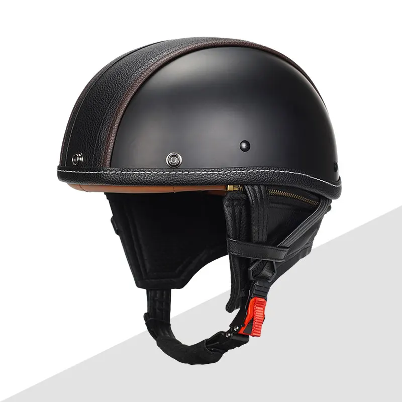 High-Quality-Low-Profile-Motorcycle-Helmet-for-Men-DOT-Approved-Scooter ...