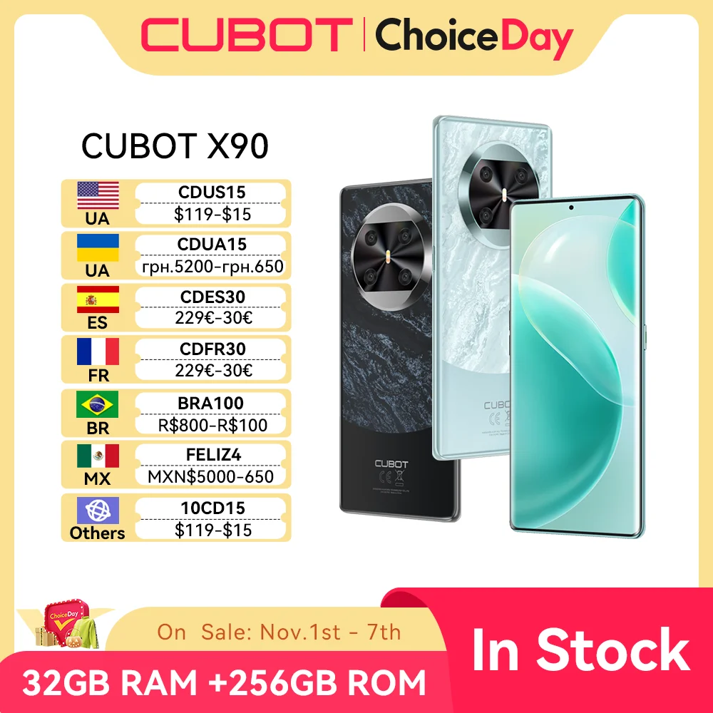 CUBOT-X90-New-Smartphone-Android-14-6-67-AMOLED-Curved-120Hz-Display ...