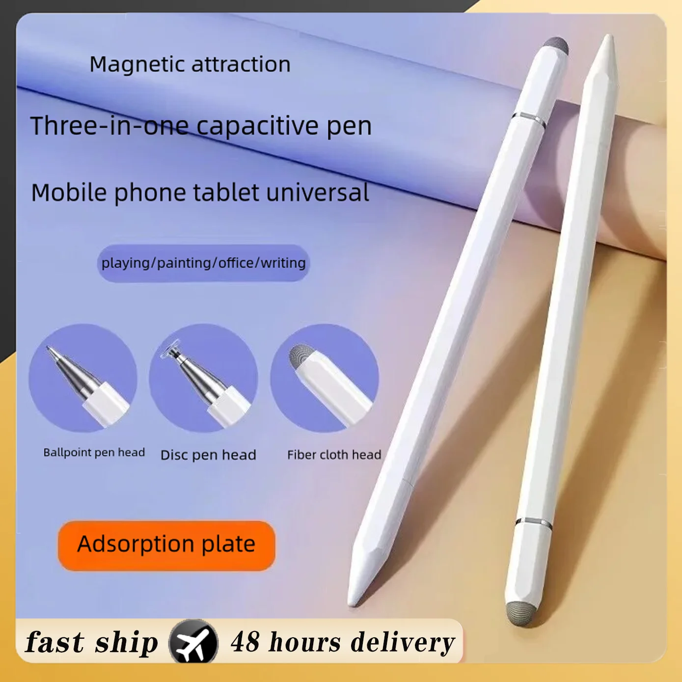 Magnetic-Adsorption-3-in-1-Universal-Capacitive-Stylus-Pen-Tips-Screw ...