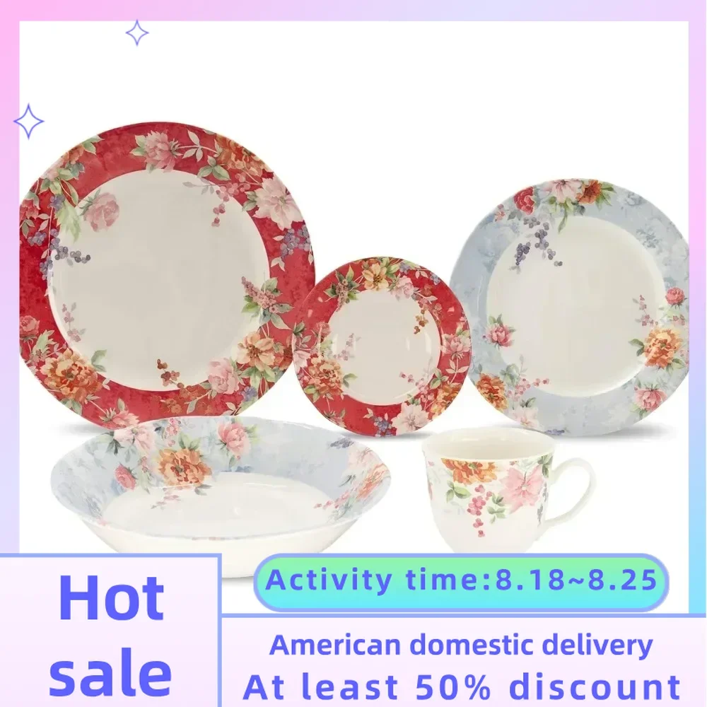 Ceramic-Complete-Tableware-30-Piece-Porcelain-Round-Dinnerware-Set ...