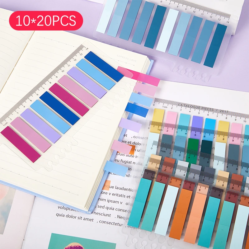10 20pcs Transparent Index Notes Paper Office School Supplies ...